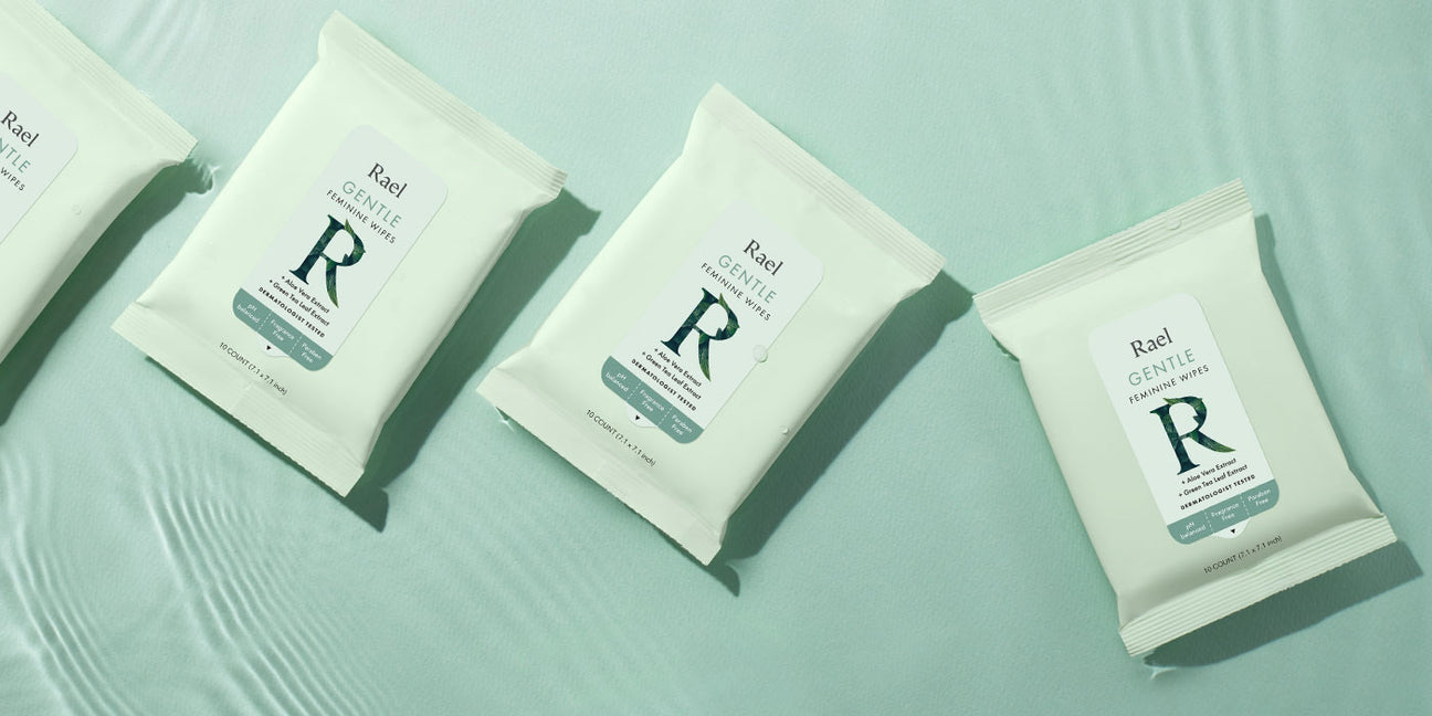 Vaginal Wipes | Safe for Sensitive Skin | Rael