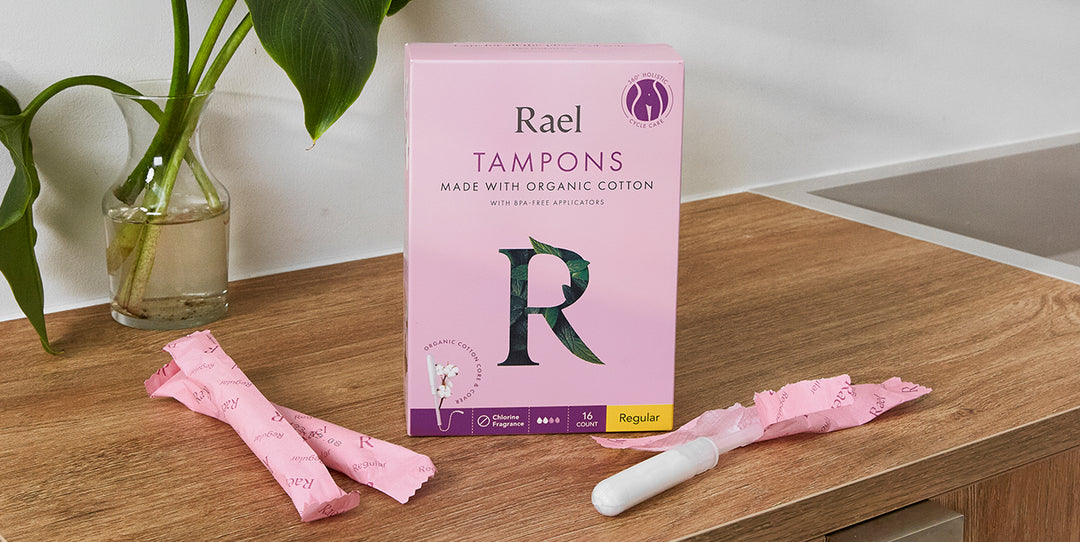 Clean Menstrual Tampons | Organic Cotton Core Tampons | Rael
