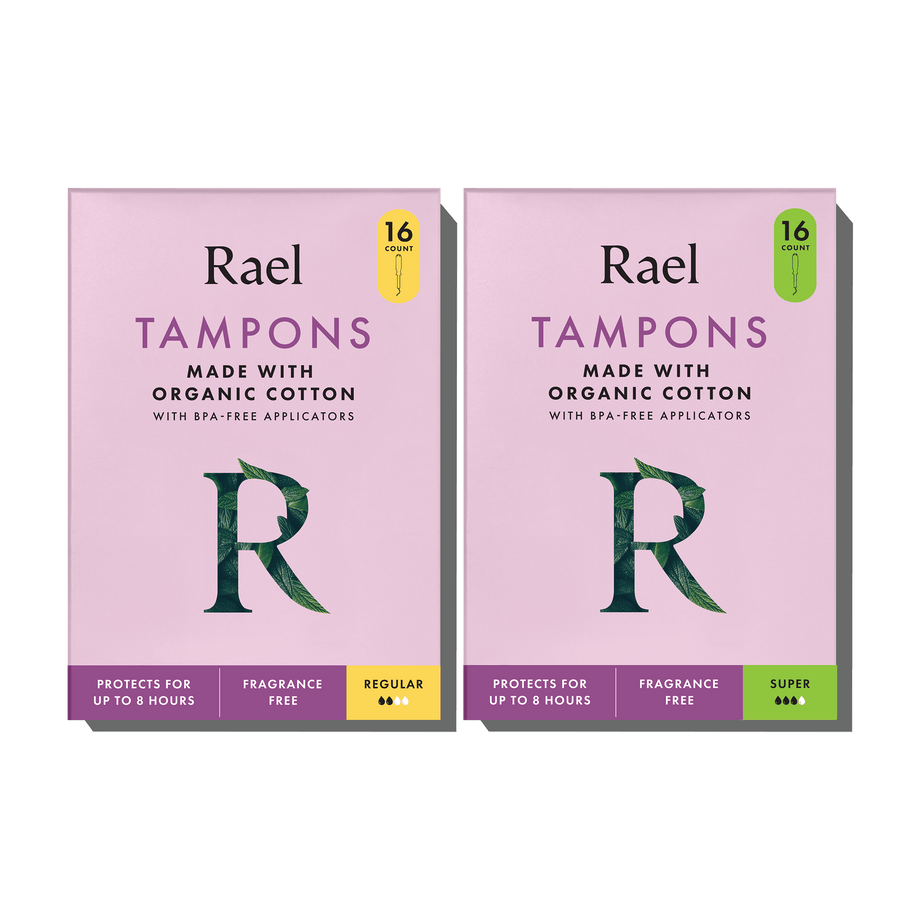 Menstrual Tampons | Organic Cotton Core Tampons | Rael