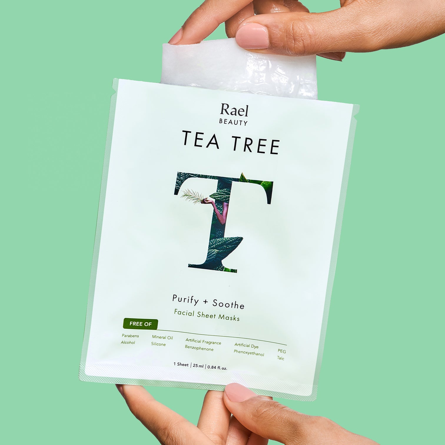 Tea Tree Face Sheet Mask to Soothe Inflammation | Rael